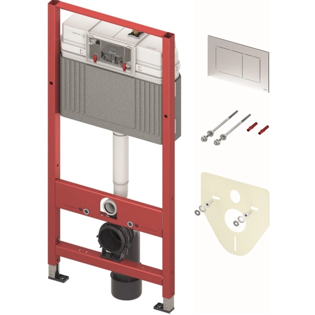 Інсталяція TECE base 9400412 з панеллю змиву TECEnow хром глянцевий - TECE